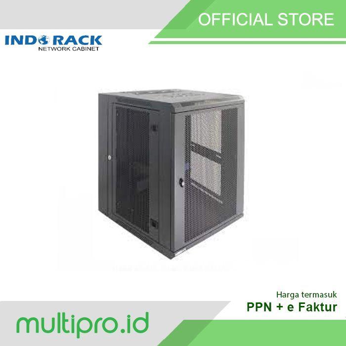 Promo WALLMOUNT RACK INDORACK WIP6012D 12U 600MM RAK DOUBLE DOOR PERFORATED Cicil 0% 3x ...
