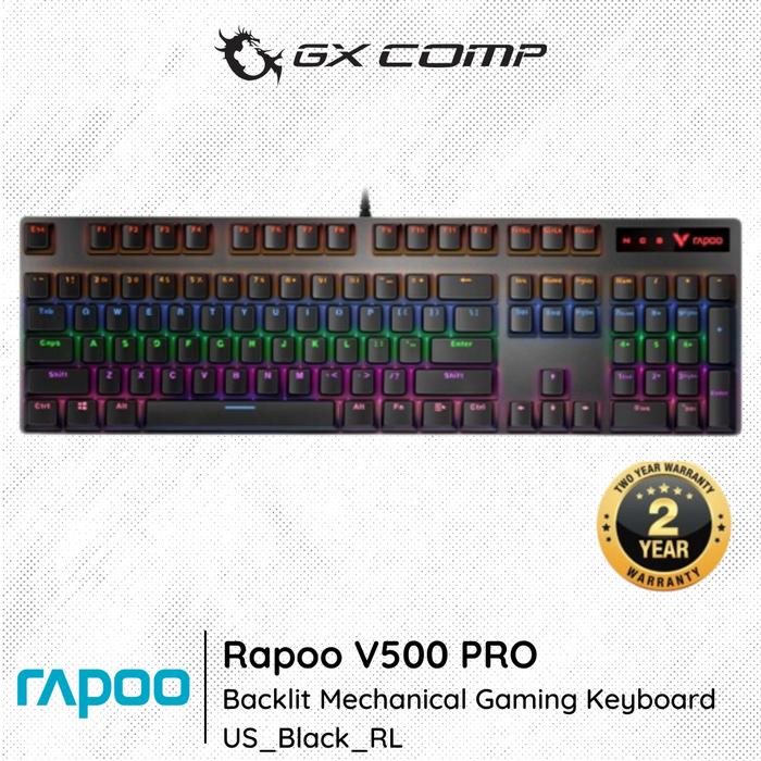 Jual Rapoo V500 Pro Mechanical Keyboard Gaming - Kota Bandung - GX COMP ...