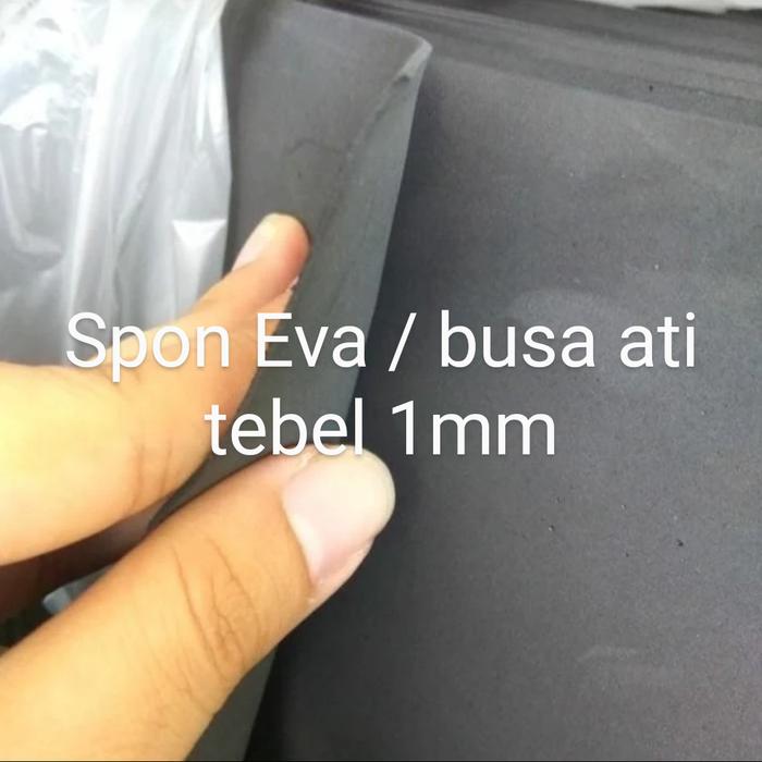 Jual Spon Eva/Sponge busa ati hitam ( 1 roll) tebel 1mm x 150cm x 100 ...