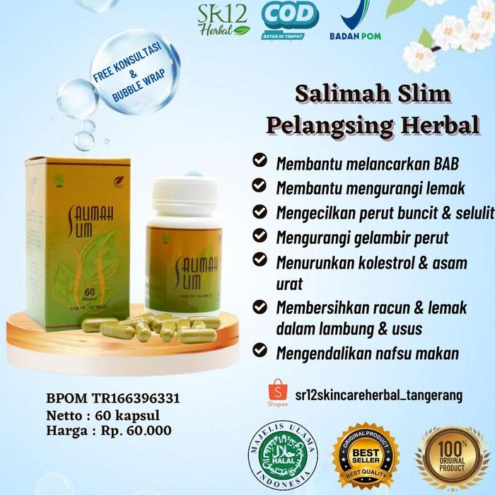 Jual SR12 SALIMAH SLIM 60 KAPSUL/PENURUN BERAT BADAN/OBAT DIET - Jakarta Pusat - Sung Shim Group ...
