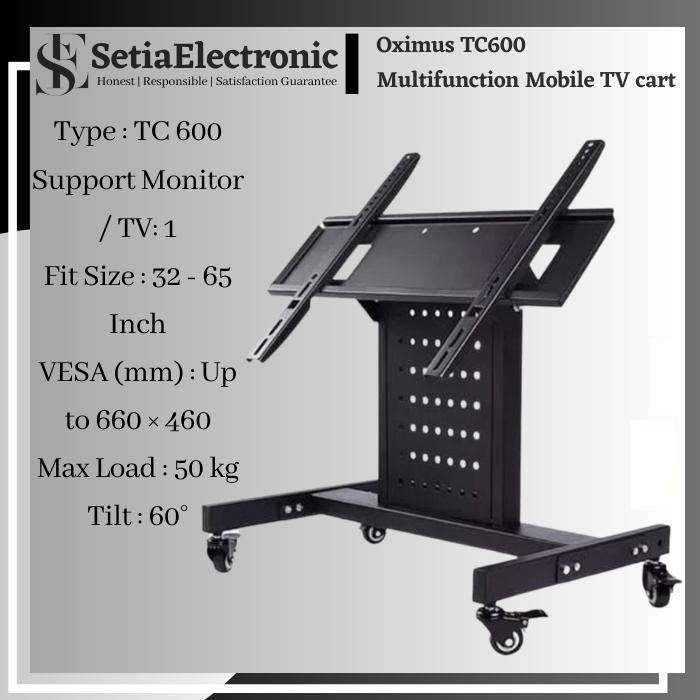 Jual Bracket Standing TV Display 32 43 50 55 60 65 Inch Stand Roda ...