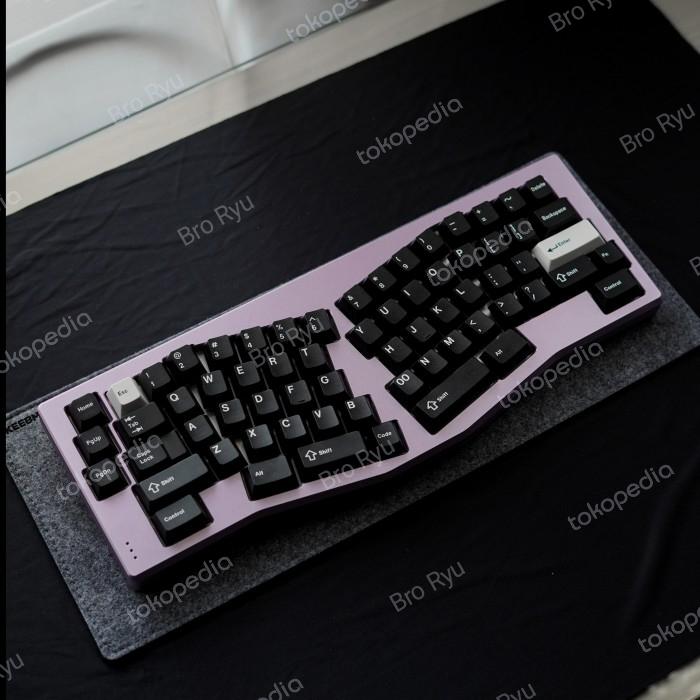 Jual Aquila Alice Ergo LILAC Full Alumunium Custom Mechanical Keyboard ...