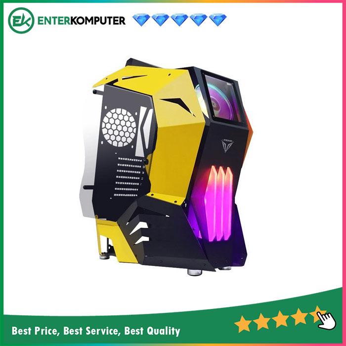 Promo Casing PRIME C-[R] BLACK YELLOW - ALUMUNIUM EXTREME GAMING CASE ...