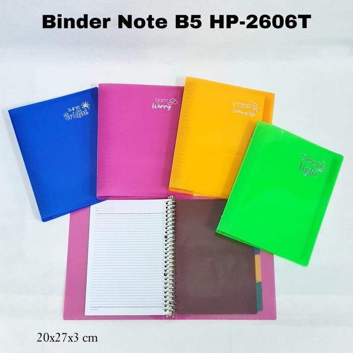 Jual Binder Note / Buku Binder / Binder Ring B5 Cover Warna Hotprint ...