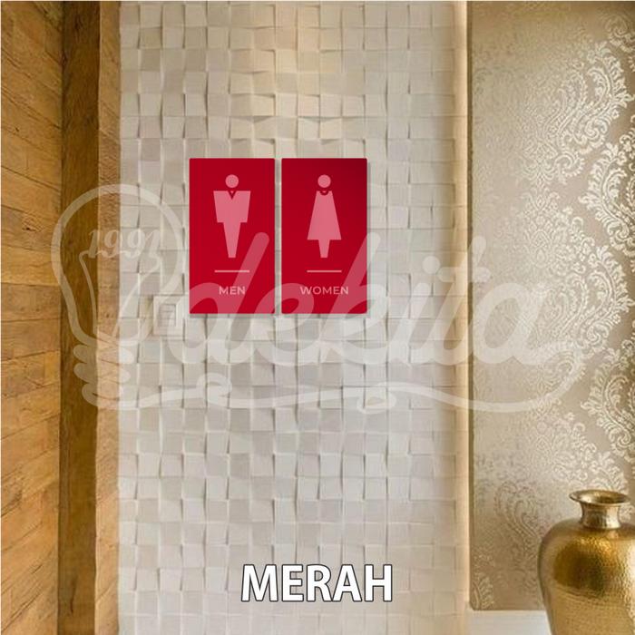 Jual Signage Toilet Akrilik Kayu Custom Sign Kamar Mandi WC Huruf ...