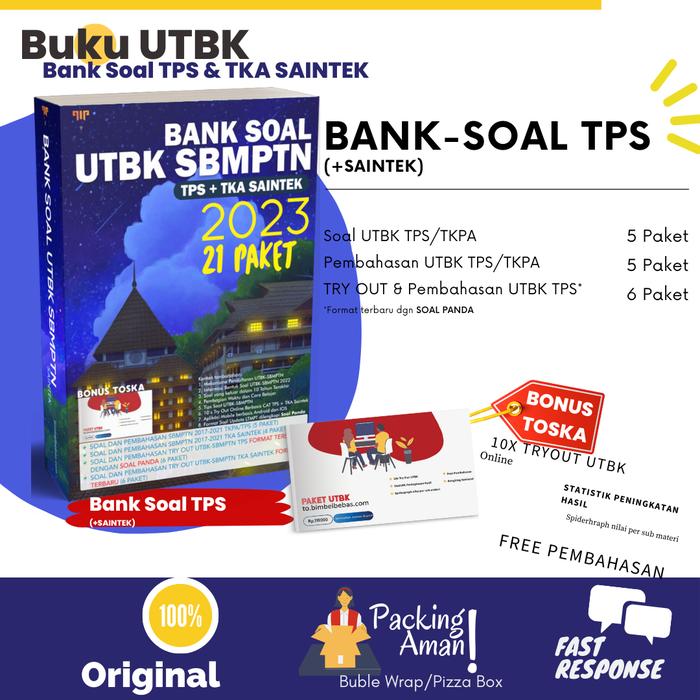 Jual Bebas Buku Bank Soal UTBK TPS dan TKA Saintek - Kota Tangerang Selatan - Sobat_UTBK | Tokopedia