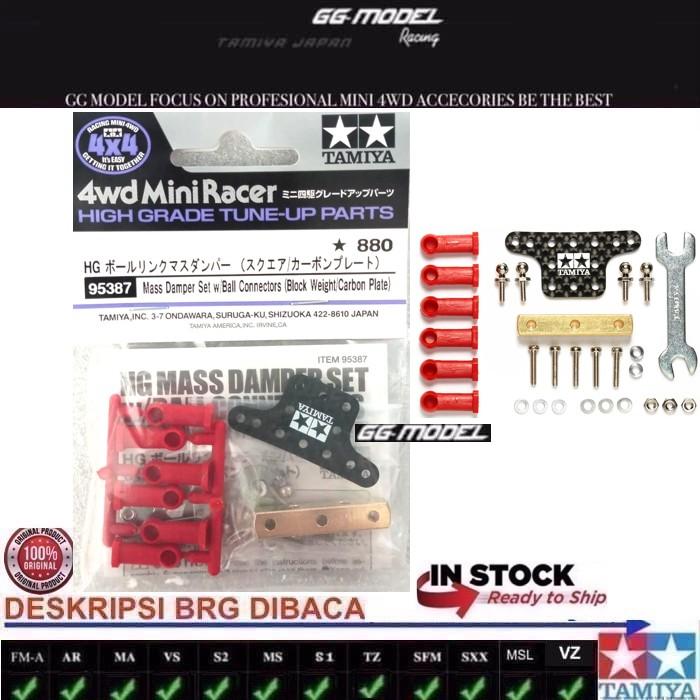 Jual TAMIYA 95387 HG MASS DAMPER SET w/BALL CONNECTORS BLOCK WEIGHT ...