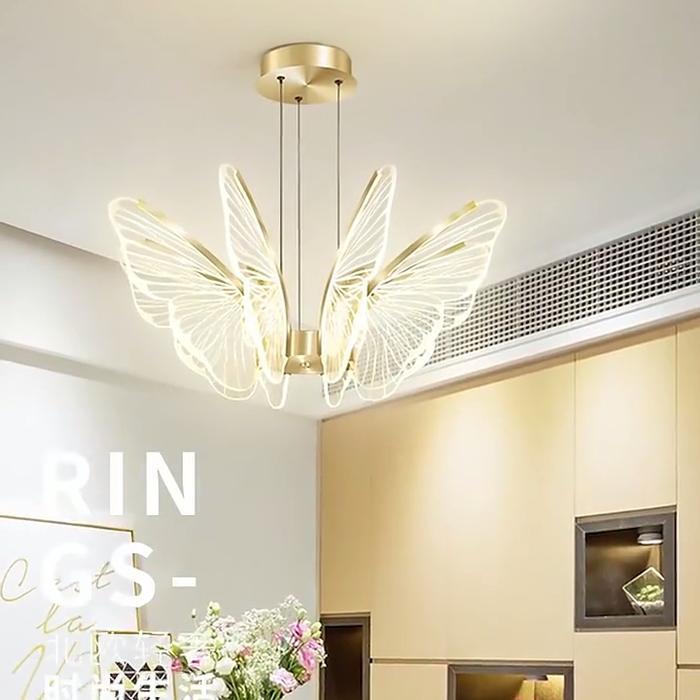 Promo Lampu gantung hias minimalis modern 8 sayap kupu kupu cantik ...
