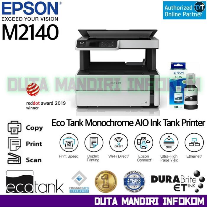 Jual Printer Epson M2140 Eco Tank All in One Mono Duplex Printing M ...