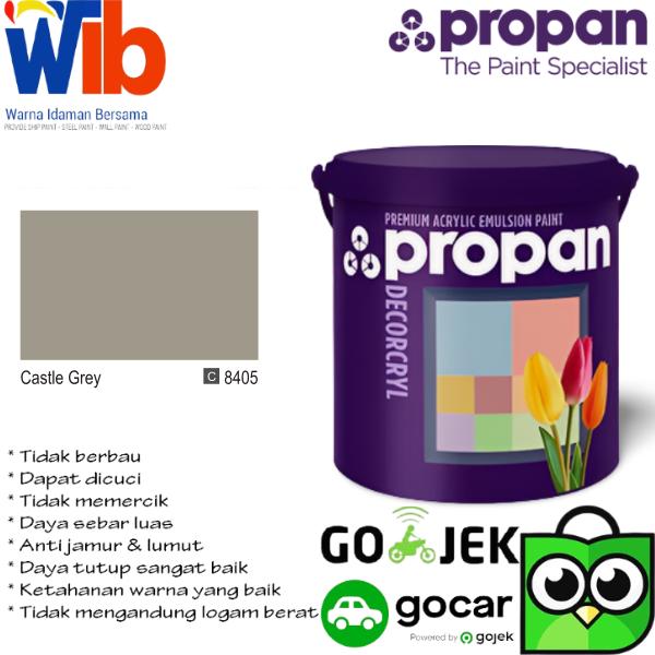 Jual CAT TEMBOK PROPAN DECORCRYL CASTLE GREY 8405 - 2.5L INTERIOR ...