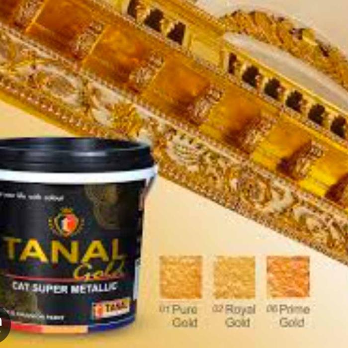 Jual Cat Tembok Besi Kayu Emas Metallic Paint Tanal Gold Water Based 0.8 LT - Kota Bandung ...