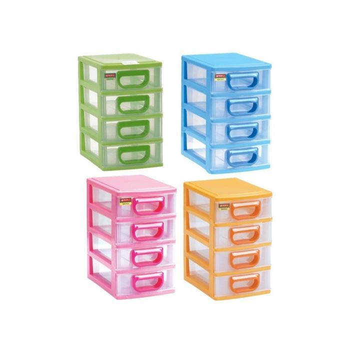 Jual Laci Penyimpanan Serbaguna 4 Susun Mini Container Estima M4 Lion ...