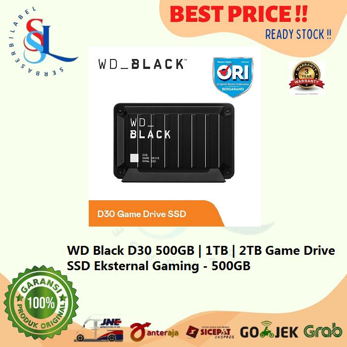 Jual WD Black D30 500GB | 1TB | 2TB Game Drive SSD Eksternal Gaming ...