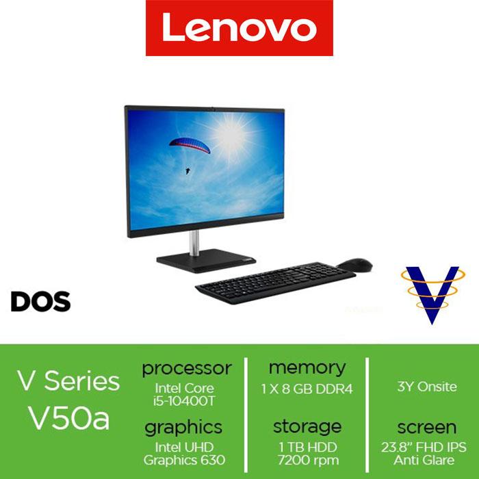 Jual Lenovo V50a-24IMB AIO Core i5-10400T 8GB 1T HDD 23.8 - DOS ...
