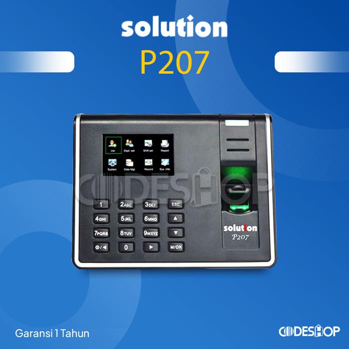Jual Mesin Absensi Solution P 207 / P207 Standalone Tarik Laporan Via ...