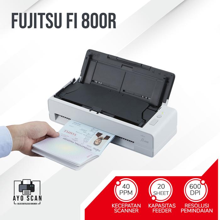 Jual Scanner ADF Duplex Fujitsu Fi-800R - 40ppm - A4/Legal/Folio/F4 ...