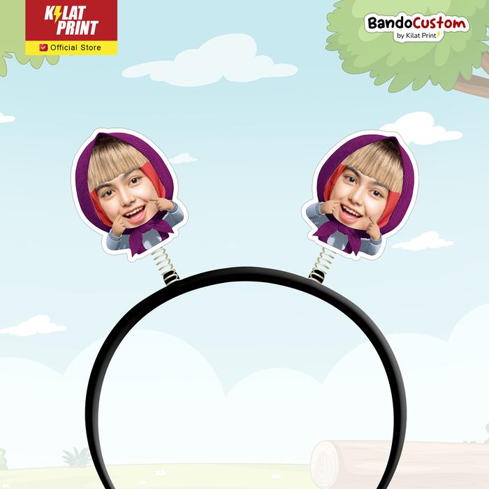 Jual Custom Bando Muka Tuing Wisuda Ulang Tahun Happy Birthday Ala ...