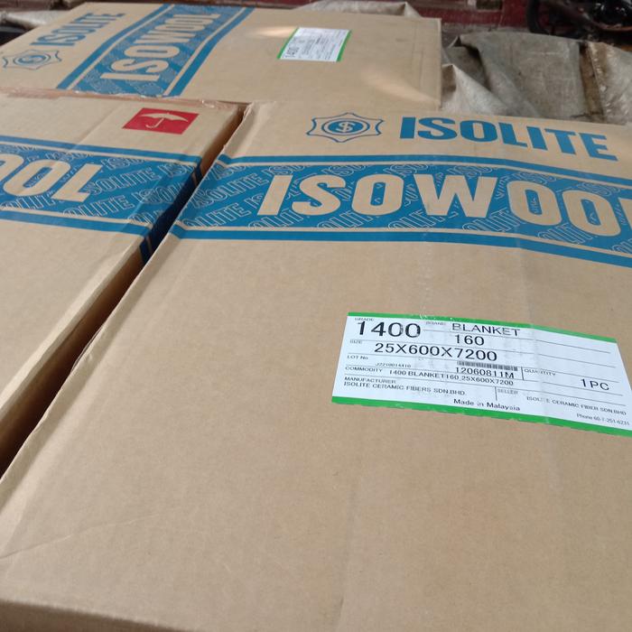 Jual Ceramic fiber blanket ,1400,c insulation , mrk isowool - Jakarta ...