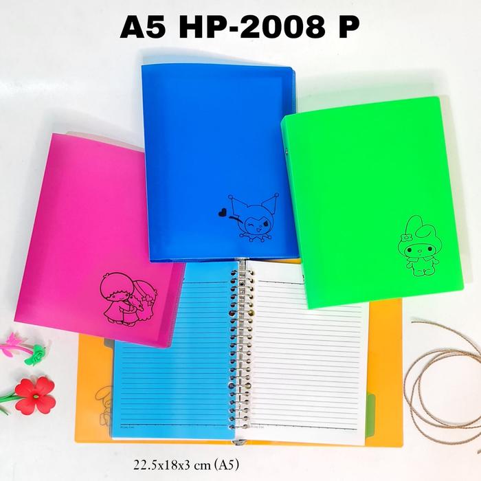 Jual Binder Note / Buku Binder / Binder Ring A5 Cover Warna Hotprint ...
