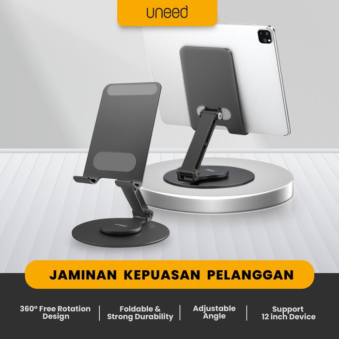 Promo Uneed Aluminium Desktop Stand Phone Tablet Holder 360 Rotation UPH107 - Jakarta Utara ...