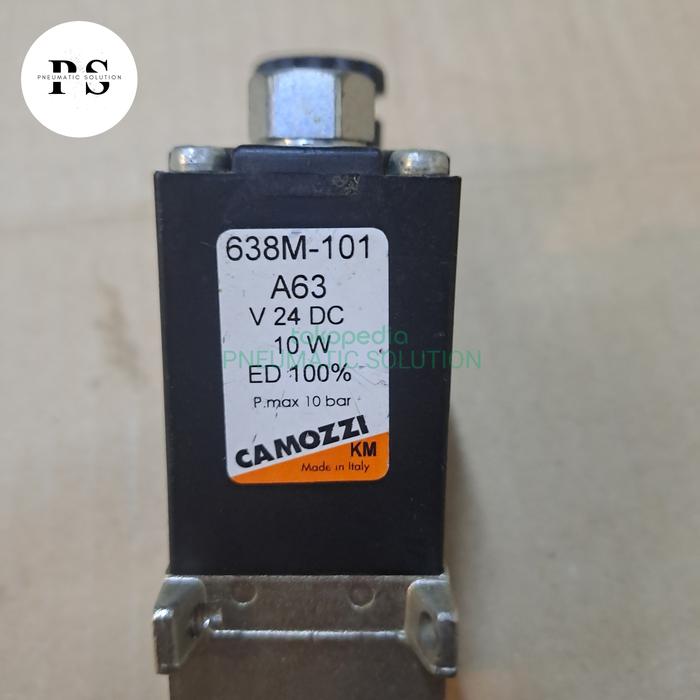 Jual SOLENOID VALVE CAMOZZI 638M-101-A63 24VDC ⅛" 10BAR - Jakarta Barat - PNEUMATIC SOLUTION ...