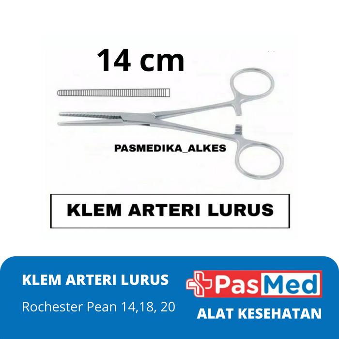 Jual Klem Arteri Lurus 14 cm 16 cm 18 cm 20 cm 24 cm 26 cm / Rochester ...