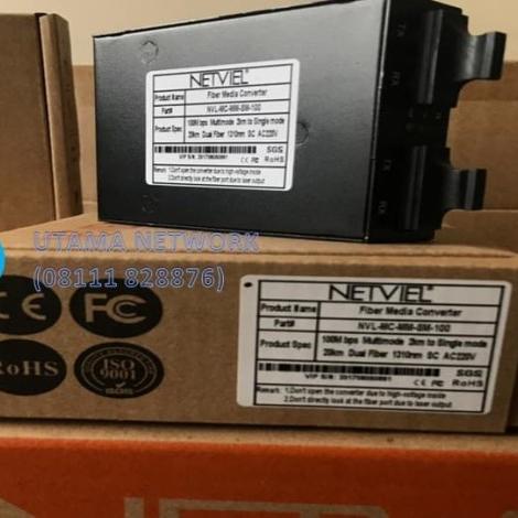 Jual Netviel Media Converter Multimode 2 km to Single Mode 20 km 100 ...