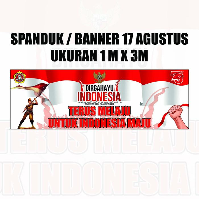 Jual SPANDUK HUT KEMERDEKAAN RI 17 AGUSTUS 3 X 1 METER - Jakarta ...