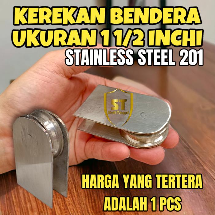 Jual KEREKAN BENDERA/KATROL 11/2" INCHI STAINLESS 201 - Kab. Tangerang ...