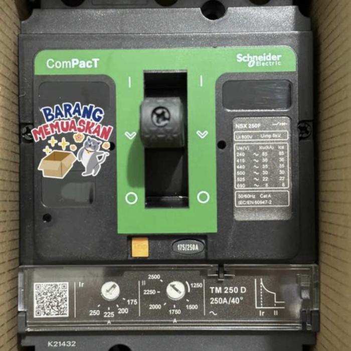 Jual MCCB Schneider NSX250N 3P 250A C25N3TM250 Type New 50kA - Jakarta Pusat - Sentosa sinar ...