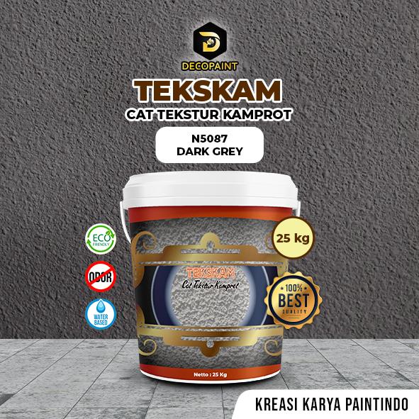 Jual Cat Tekstur Pasir Kamprot 25Kg | Tekskam Wall Texture Paint - Dark ...