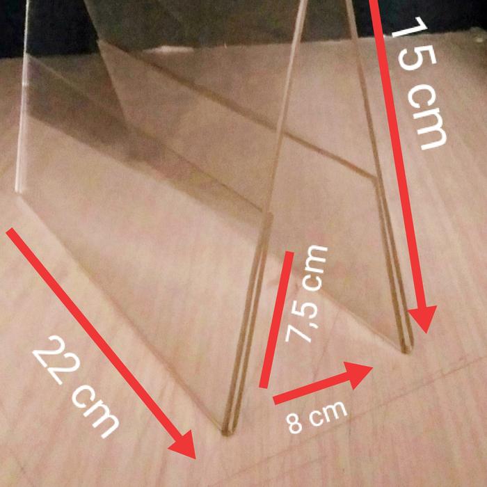 Jual papan nama segitiga akrilik 15 x 22 cm tebal 2 mm - Kota Bekasi ...