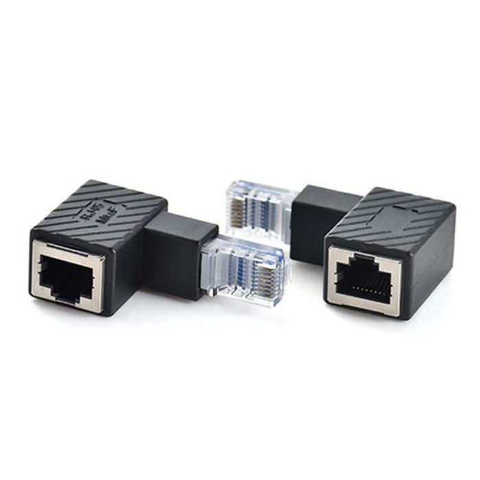 Jual 90 Degree Rj45 Converter Ethernet Network Adapter Extender Multi ...