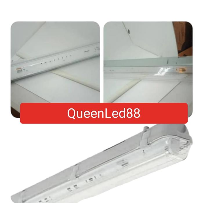 Jual Housing Kap TL T8 1x36 120cm Rumah Lampu Outdoor Indoor Waterproof ...