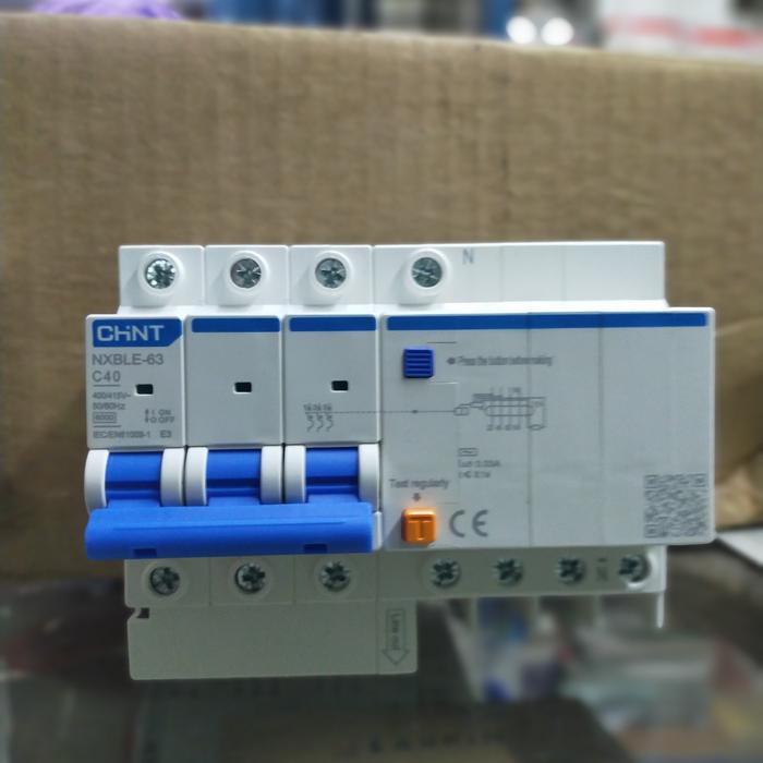 Jual Chint rcbo/rccb NXBLE 3P+N 6KA 300MA 6A 10A 16A 20A 25A 32A 40A 50A 63 - Jakarta Pusat ...
