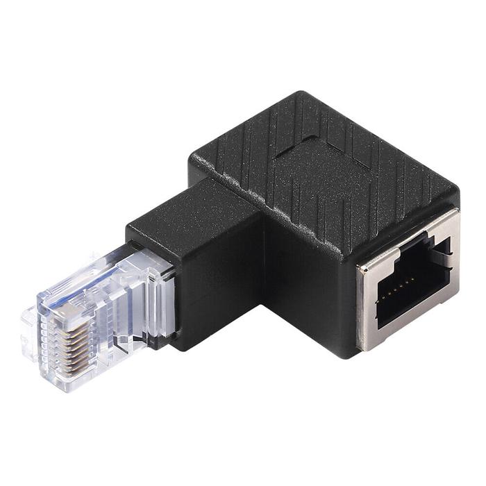 Jual 90 Degree Rj45 Converter Ethernet Network Adapter Extender Multi ...