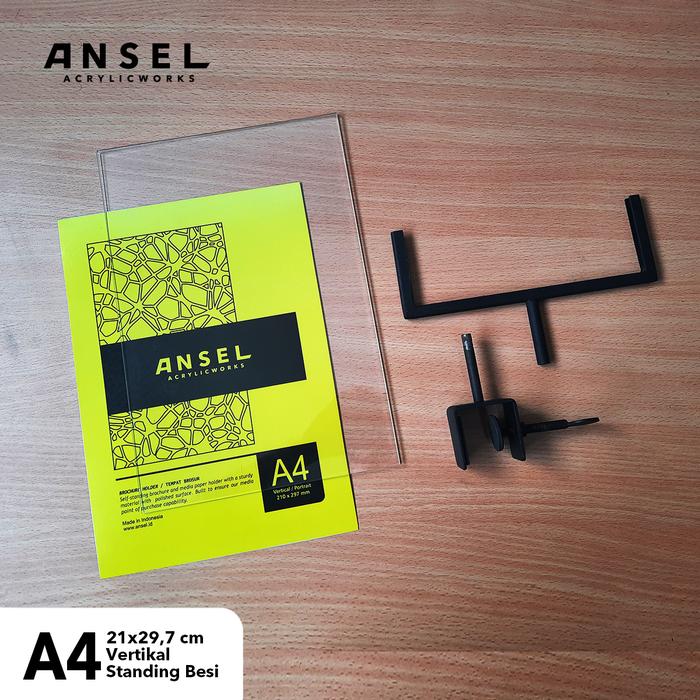 Promo Display Harga POP Acrylic/ Akrilik Jepit Besi Putar Price Tag ...