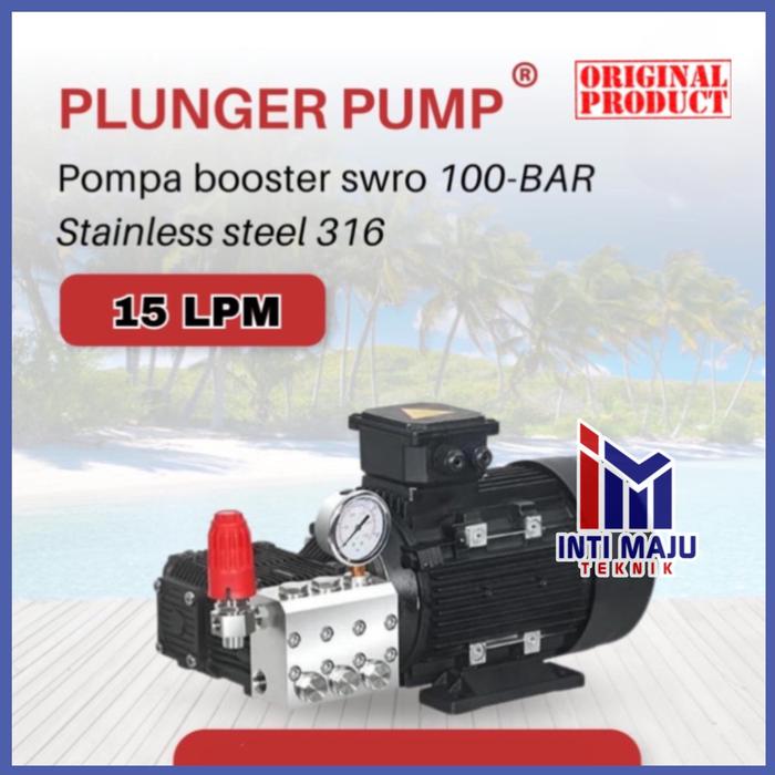 Jual SWRO Plunger Pump high pressure pump 15Lpm Membrane Ro Sea Water - Jakarta Barat - IM ...