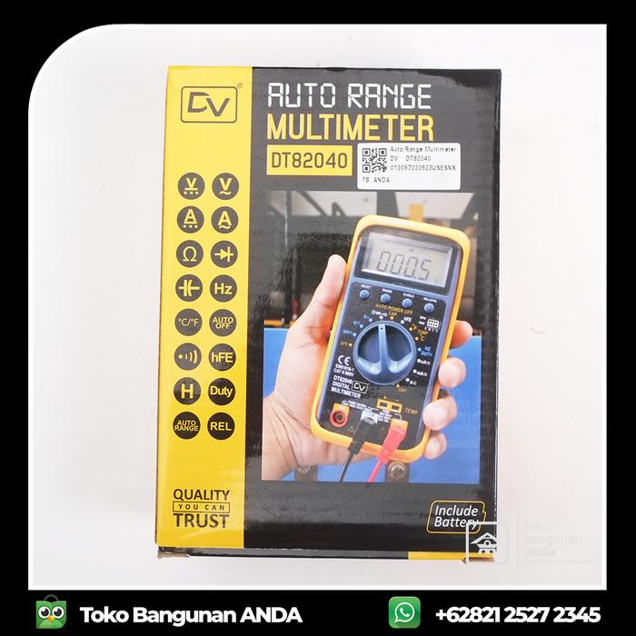 Jual AUTO RANGE MULTIMETER / DV DT82040 / 400m-4-40-400-600V - Kota Semarang - Toko Bangunan ...