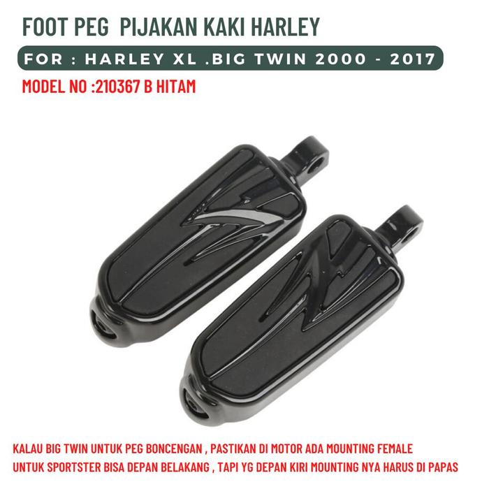Jual PIJAKAN KAKI FOOT PEG HARLEY SPORTSTER BIG TWIN 00-17 210367 B ...