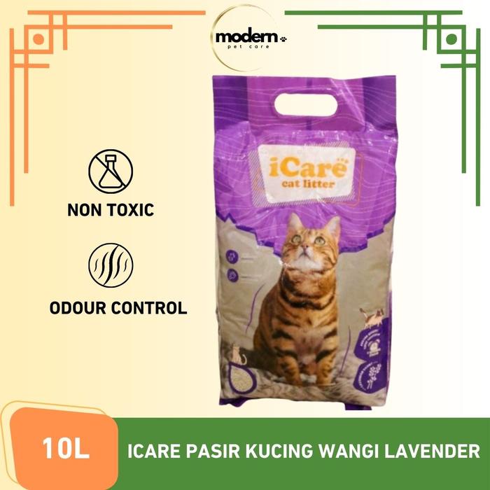 Jual ICARE Premium Import Pasir Kucing Cat Litter Wangi Lavender 10 ...