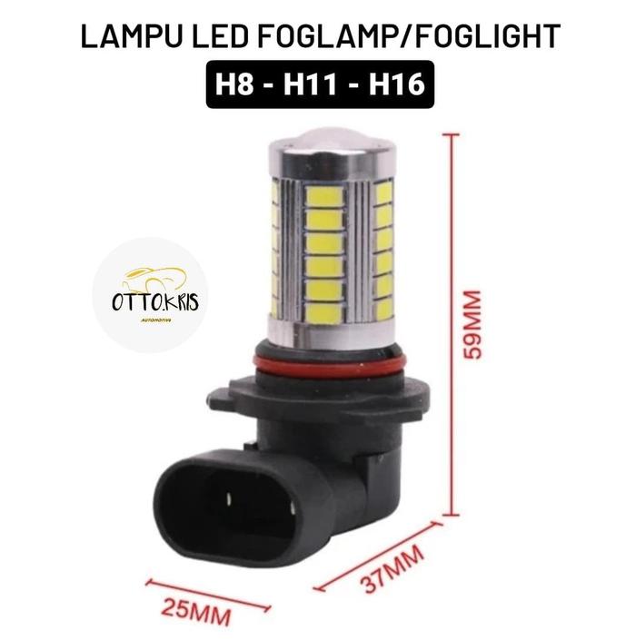 Promo LAMPU LED FOGLAMP / FOGLIGHT, Super WHITE H8, H11, H16 - Jakarta Barat - ottokris | Tokopedia