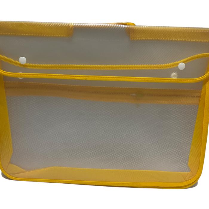 Jual map kancing folio (zipper bag kancing folio) - Kuning - Jakarta ...