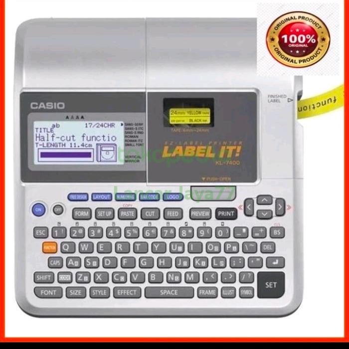 Jual Label/mesin Label Casio/Ez Label printer CASIO KL 7400/NEW GARANSI/ORY - Jakarta Utara ...