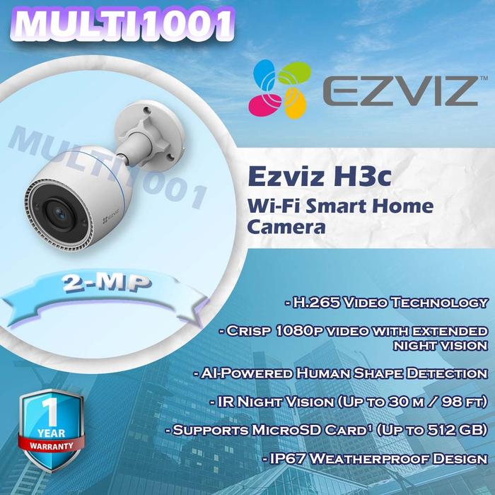 Jual Eviz H3C color 1080p wifi color night vision built in mic ...