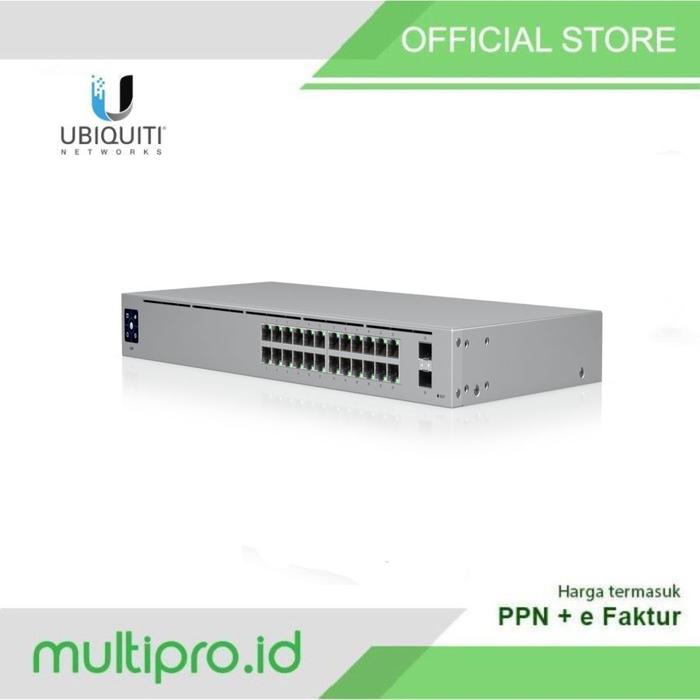 Promo UBIQUITI USW-24 24-port L2 Switch with Silent Fanless Cooling System Cicil 0% 3x - Jakarta ...