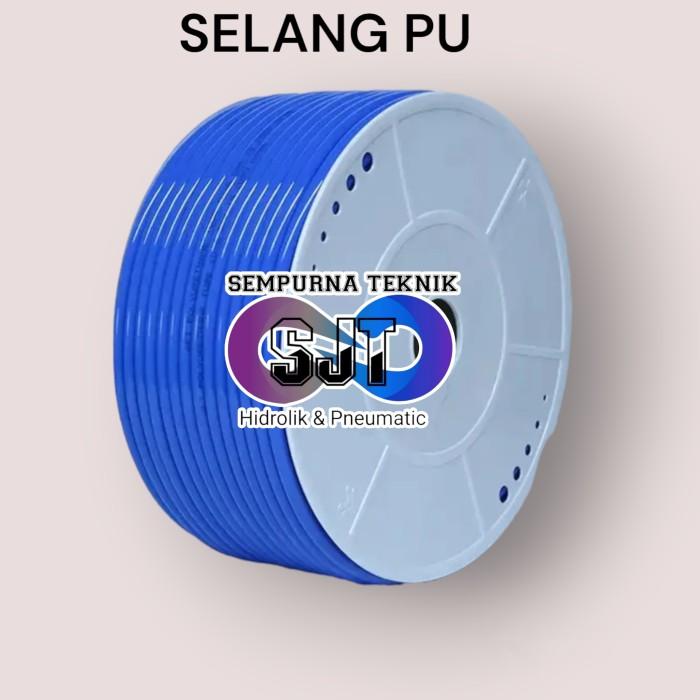 Jual Selang Poyurethane PU 10mm OD x 6,5mm IDx100meter/roll - Orange ...