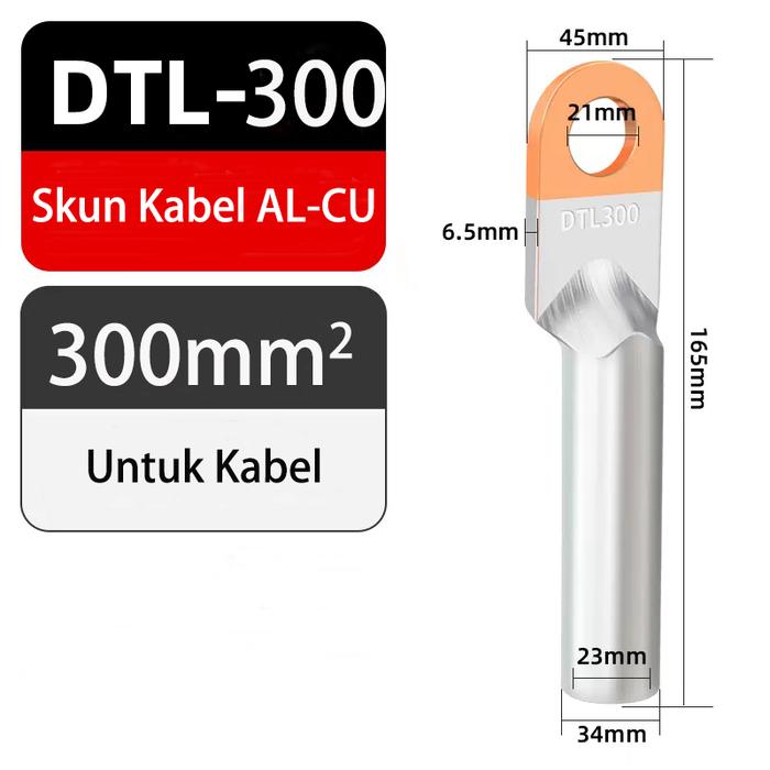 Jual Skun Kabel Bimetal AL-CU DTL-1 10mm 16mm 25mm 35mm 50mm 70mm 95mm 120m - 300mm - Jakarta ...