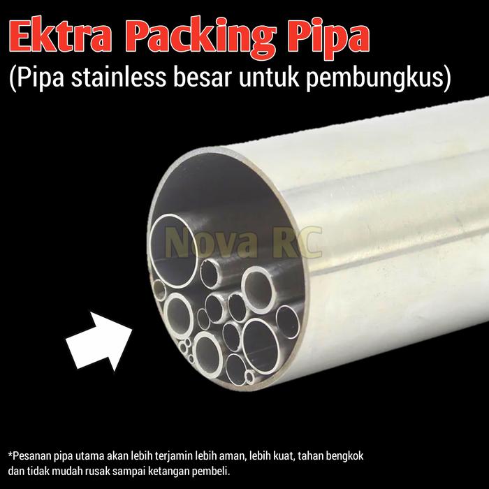 Jual Pipa kapiler stainless steel 304 diameter luar 3mm panjang 500mm ...