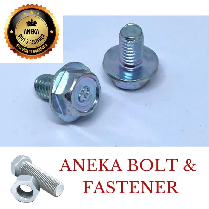 Jual Flange Bolt 6x10 / Baut Flange 6x10 - Kota Bekasi - Aneka Bolt ...
